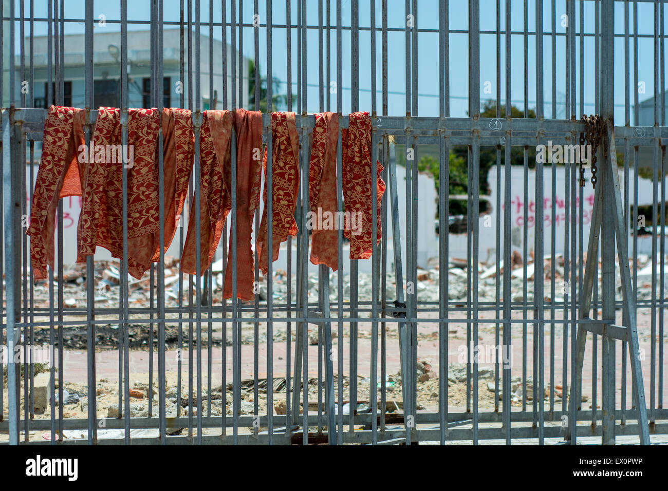 Laundry fence hi-res stock photography and images - Alamy
