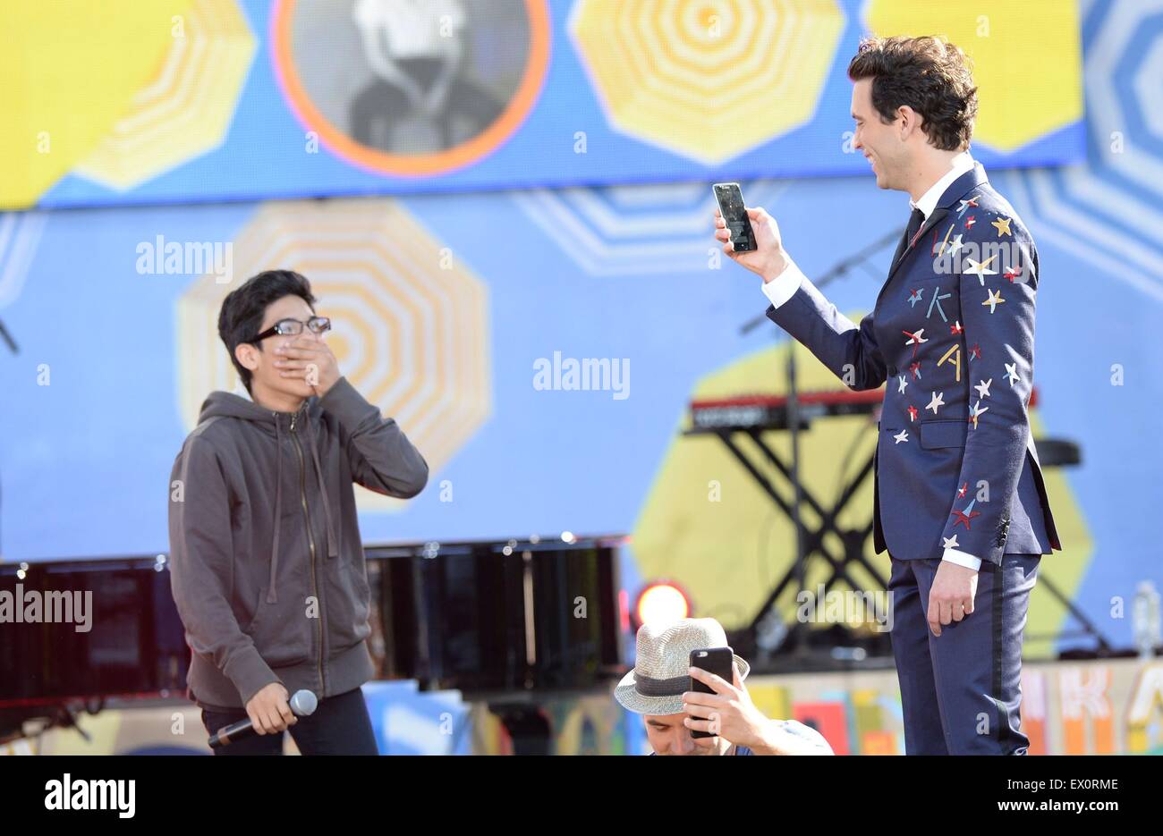 New York, NY, USA. 3rd July, 2015. Ozzie, Mika on stage for ABC's Good ...