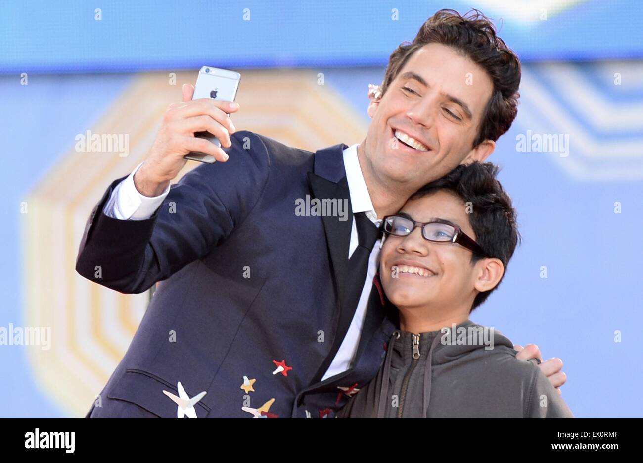 New York, NY, USA. 3rd July, 2015. Mika, Ozzie on stage for ABC's Good ...