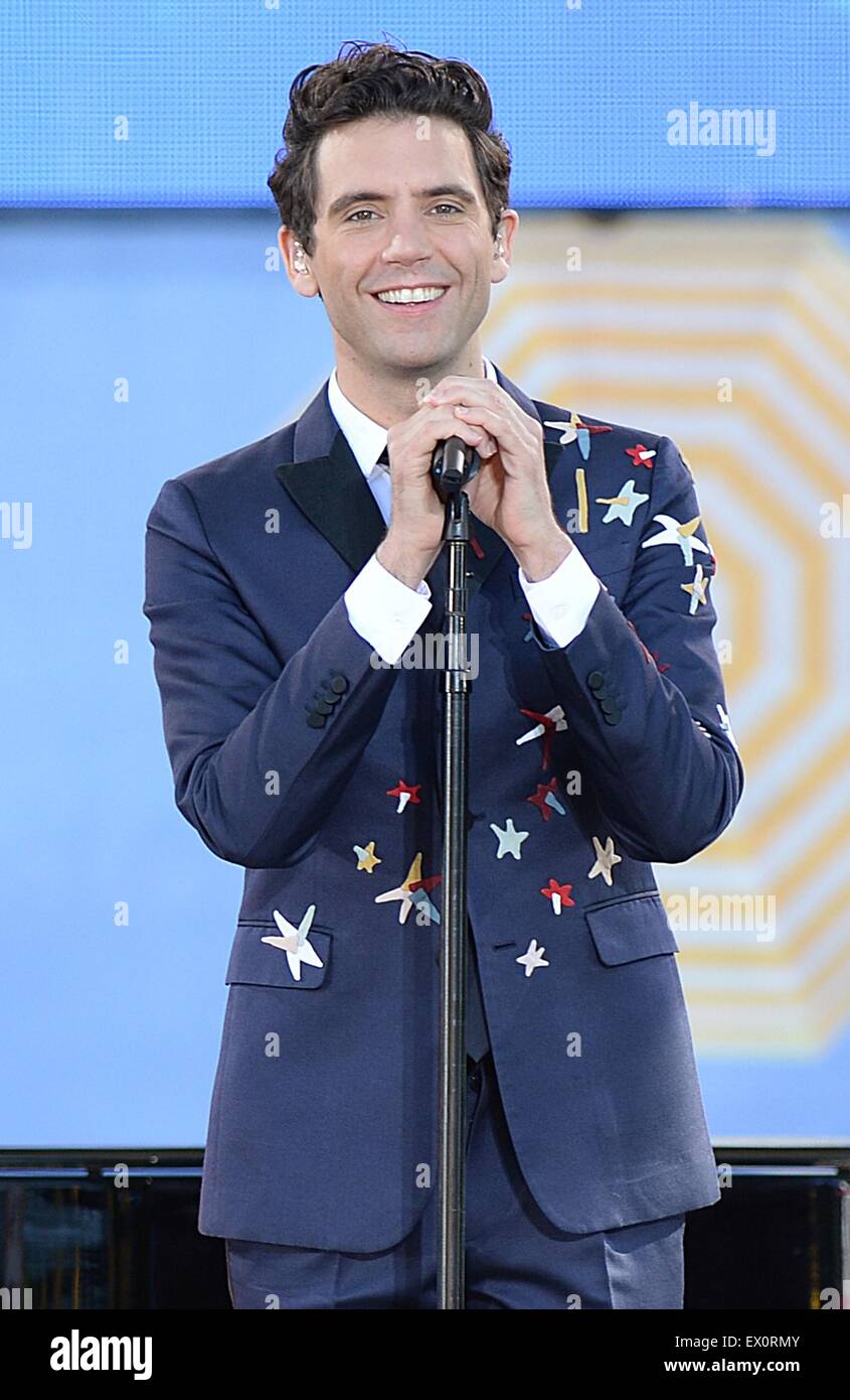 New York, NY, USA. 3rd July, 2015. Mika on stage for ABC's Good Morning ...