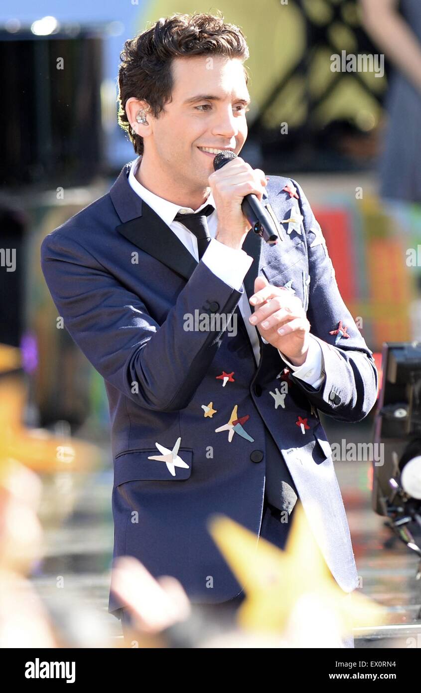 New York, NY, USA. 3rd July, 2015. Mika on stage for ABC's Good Morning ...