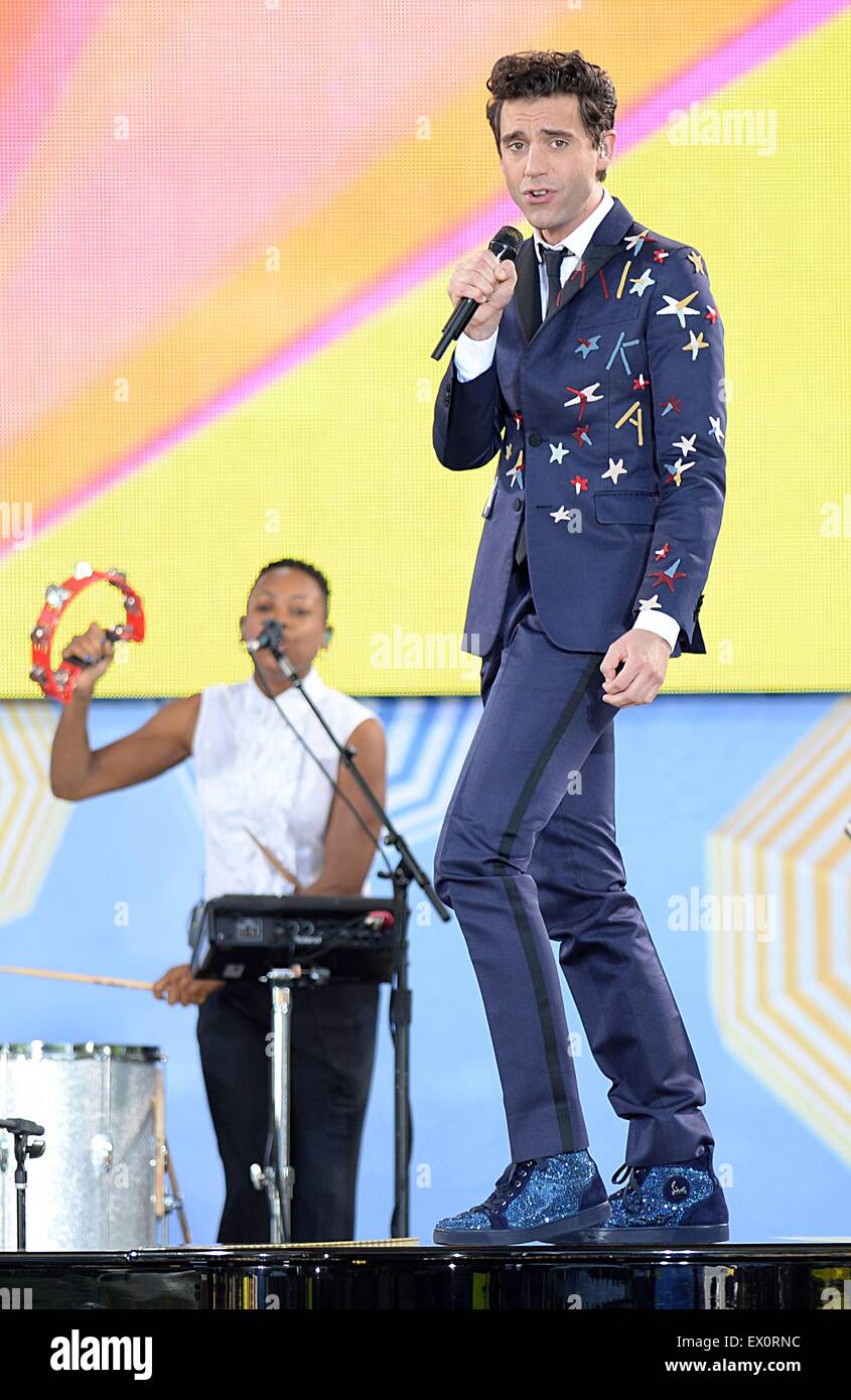 New York, NY, USA. 3rd July, 2015. Mika on stage for ABC's Good Morning ...