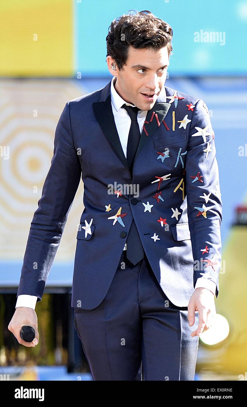 New York, NY, USA. 3rd July, 2015. Mika on stage for ABC's Good Morning ...