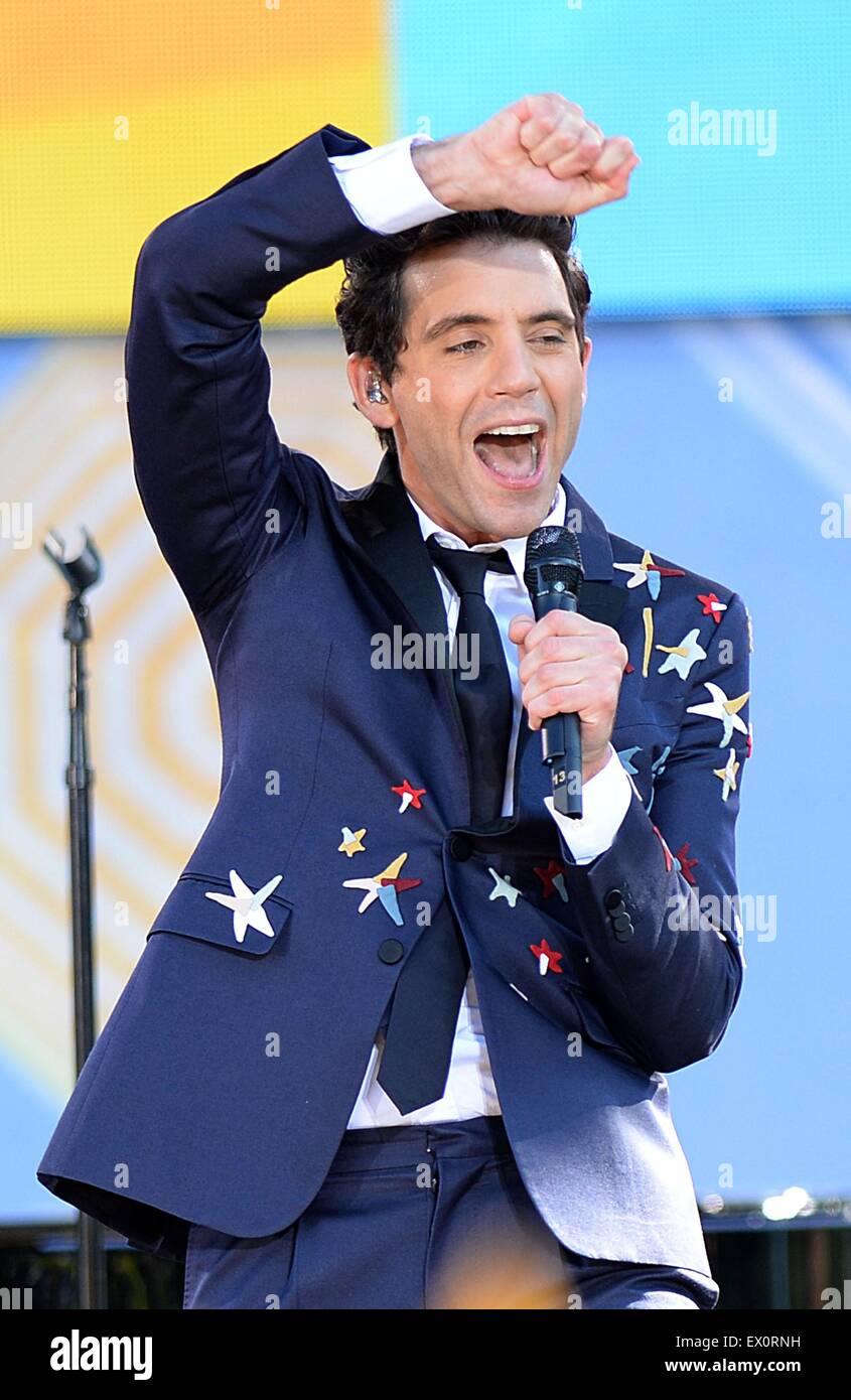 New York, NY, USA. 3rd July, 2015. Mika on stage for ABC's Good Morning ...