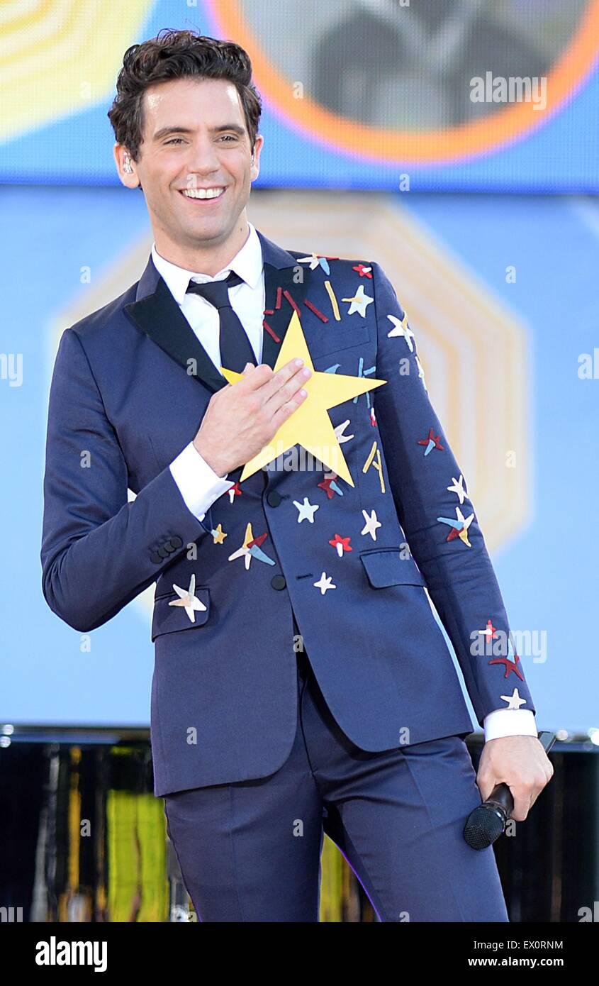 New York, NY, USA. 3rd July, 2015. Mika on stage for ABC's Good Morning ...