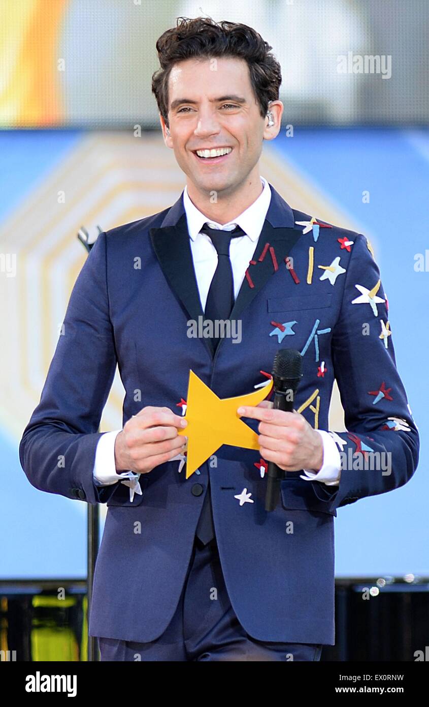 New York, NY, USA. 3rd July, 2015. Mika on stage for ABC's Good Morning ...