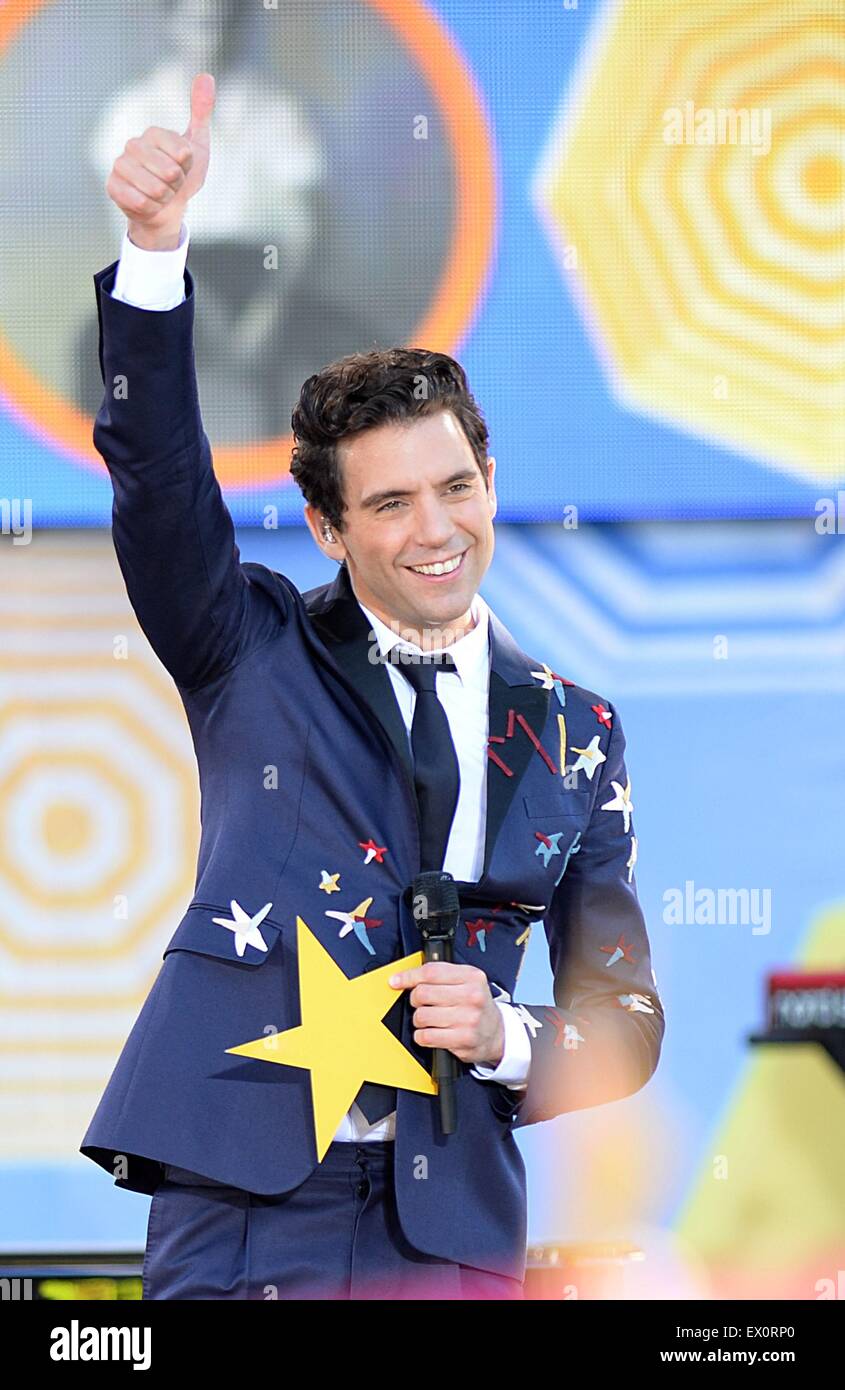 New York, NY, USA. 3rd July, 2015. Mika on stage for ABC's Good Morning ...