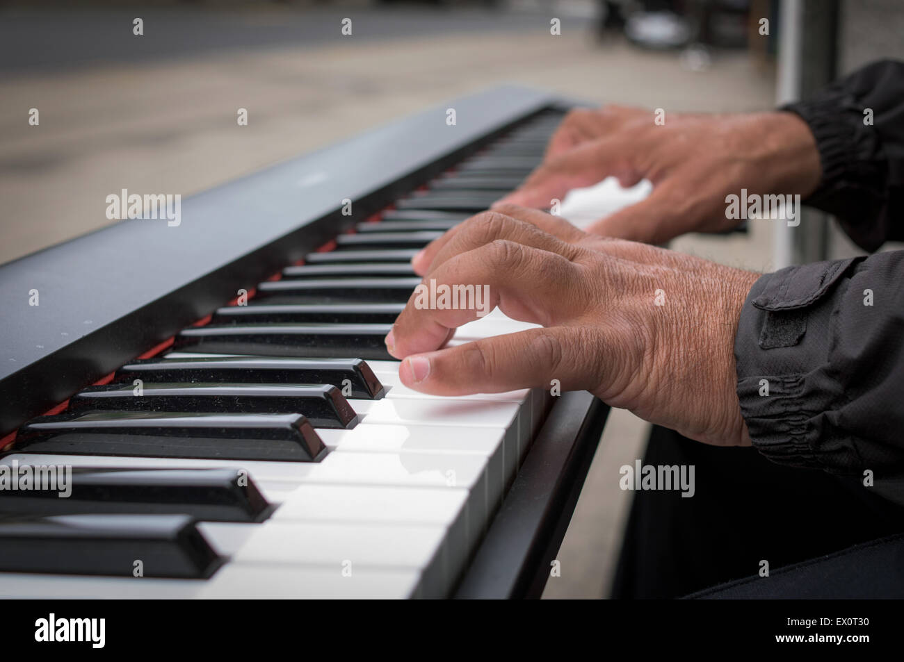 Street Musician Busking Stock Photo - Alamy