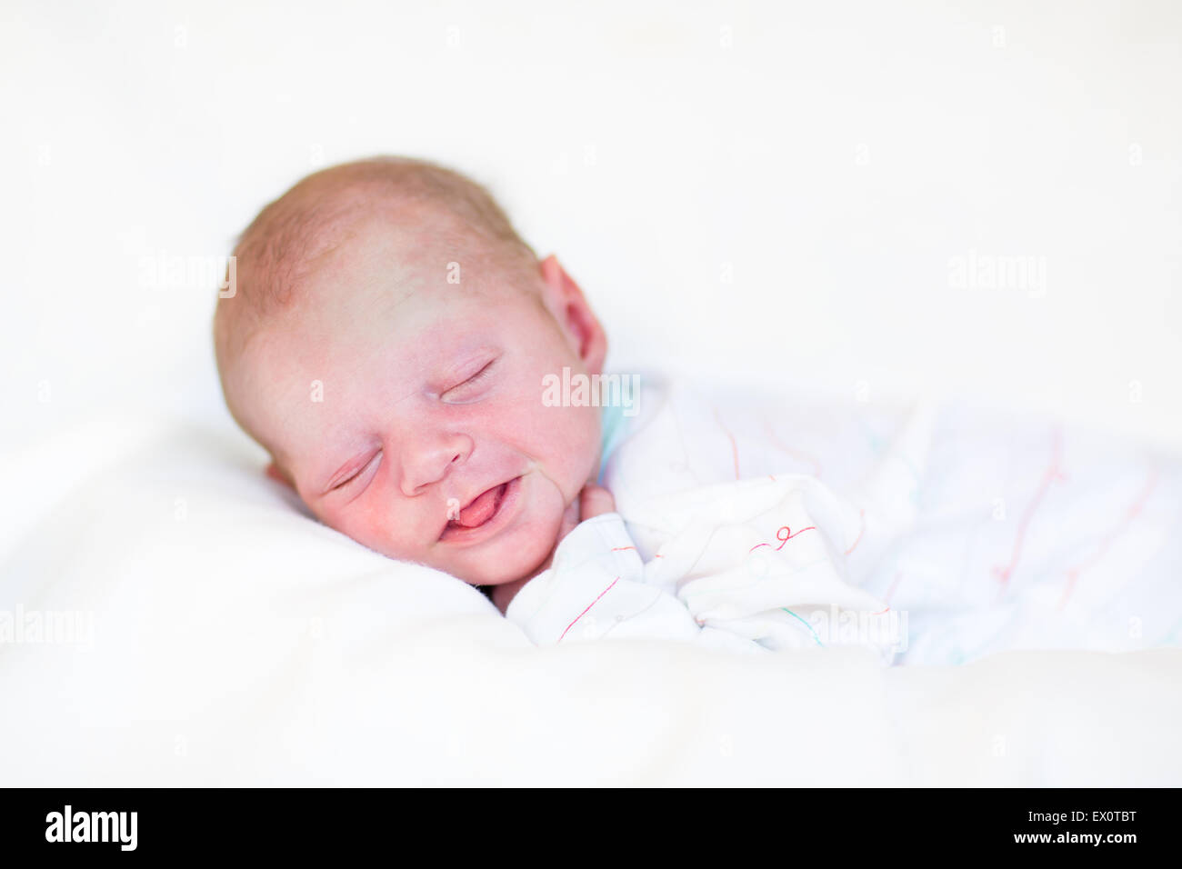 Baby Boy Smiling Sleeping