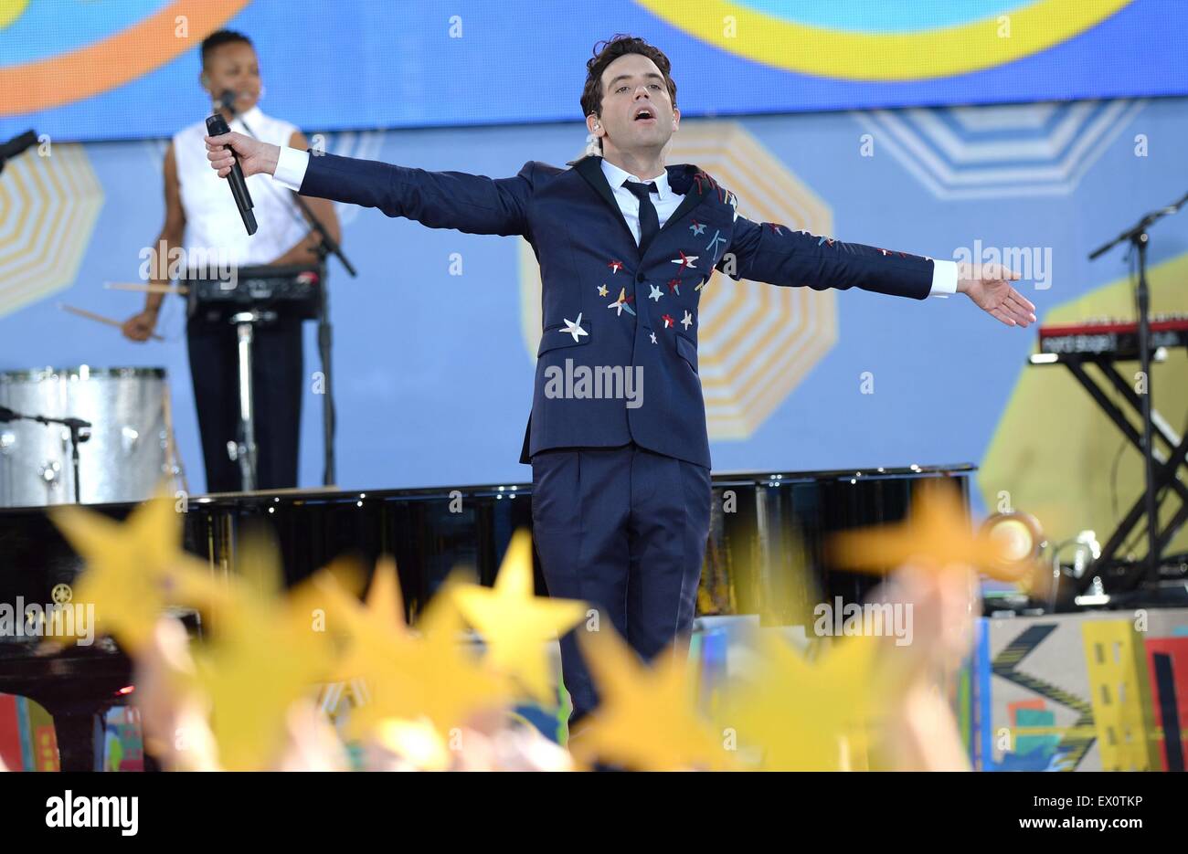 New York, NY, USA. 3rd July, 2015. Mika on stage for ABC's Good Morning ...
