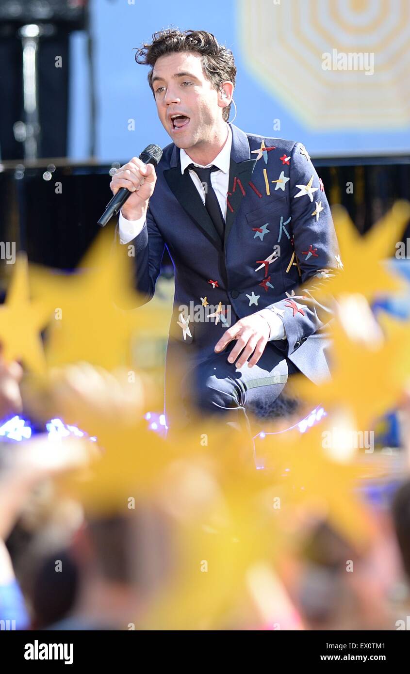 New York, NY, USA. 3rd July, 2015. Mika on stage for ABC's Good Morning ...