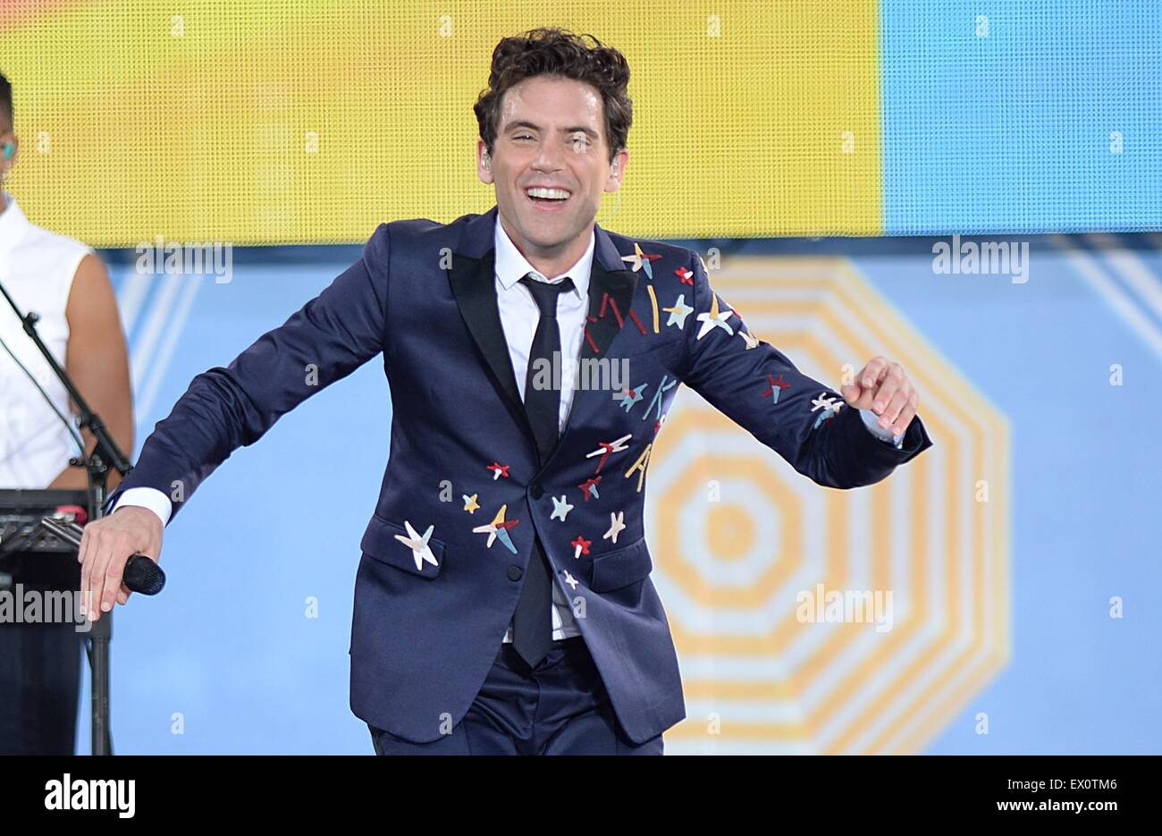 New York, NY, USA. 3rd July, 2015. Mika on stage for ABC's Good Morning ...
