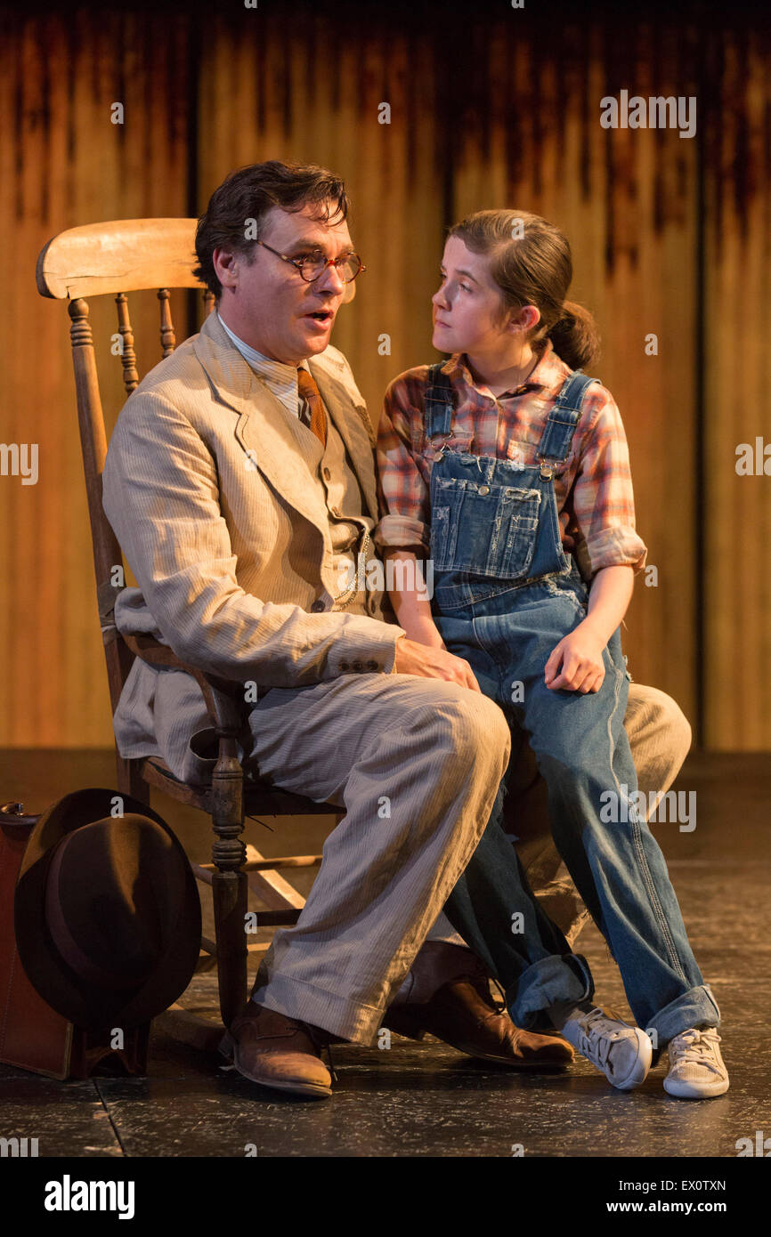 25/06/2015. London, UK. Robert Sean Leonard as Atticus Finch and Ava ...