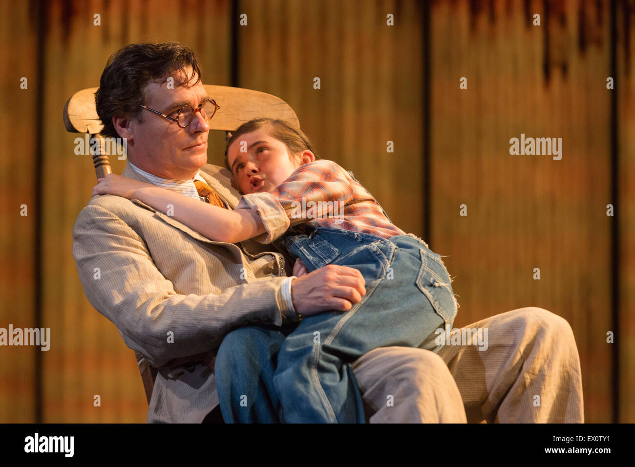 25/06/2015. London, UK. Robert Sean Leonard as Atticus Finch and Ava ...
