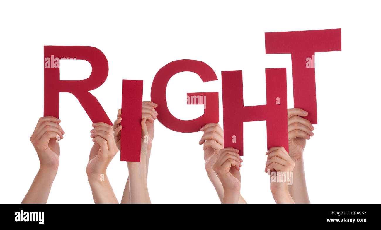 Many People Hands Holding Red Word Respect Stock Photo - Alamy