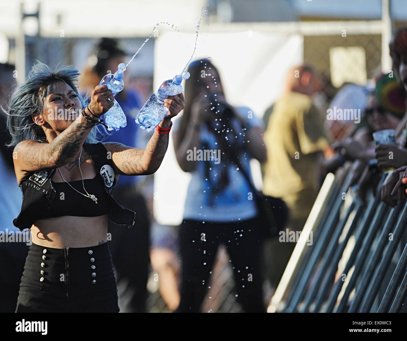 Tabor, Czech Republic. 3rd July, 2015. Singer Kenda Legaspi of The ...