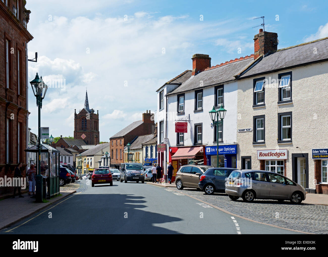 Main Street, Brampton, Cumbria, England UK Stock Photo - Alamy