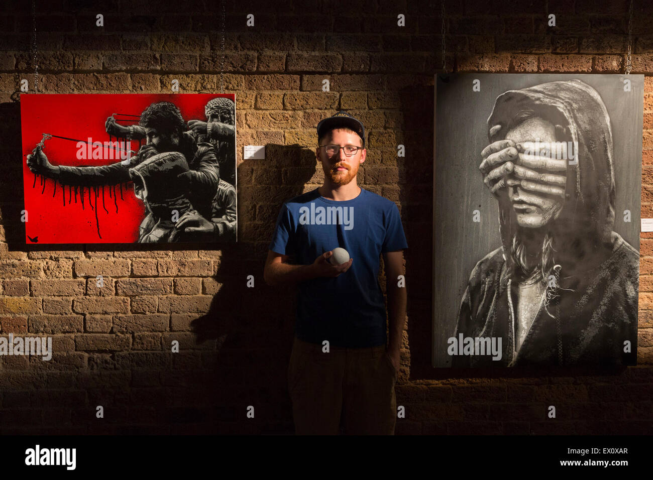 London, UK. 2 July 2015. Artist Nils Westergard poses with his ...