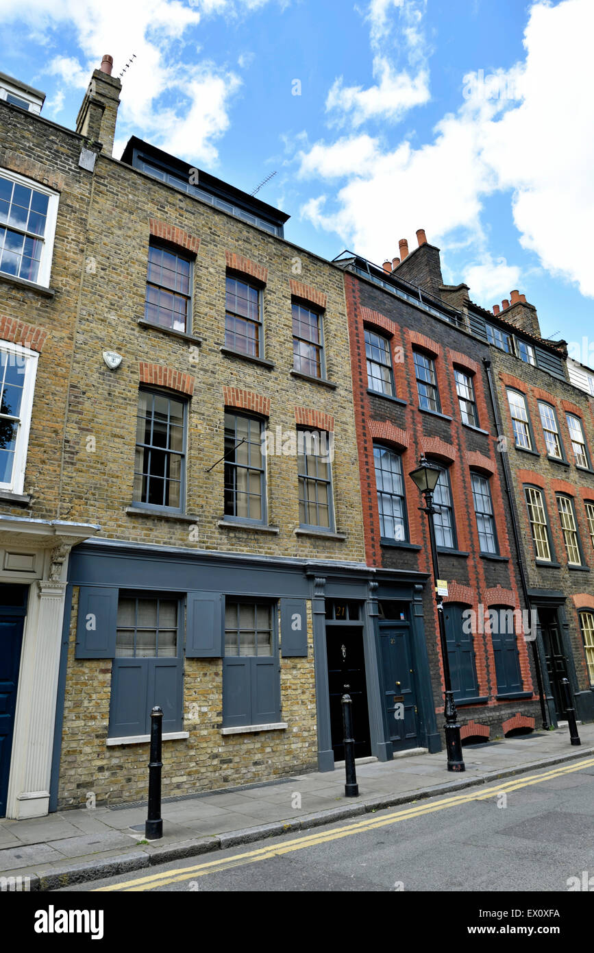 Georgian town houses Fournier Street Spitalfields London Borough of ...