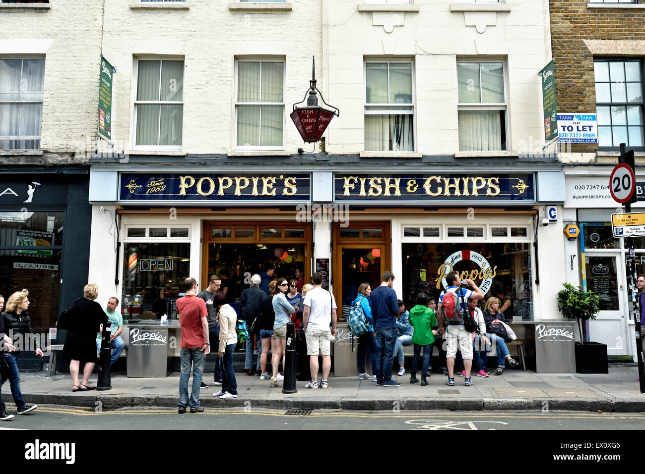 Poppie's Fish & Chips, shop Spitalfields, London Borough of Tower ...