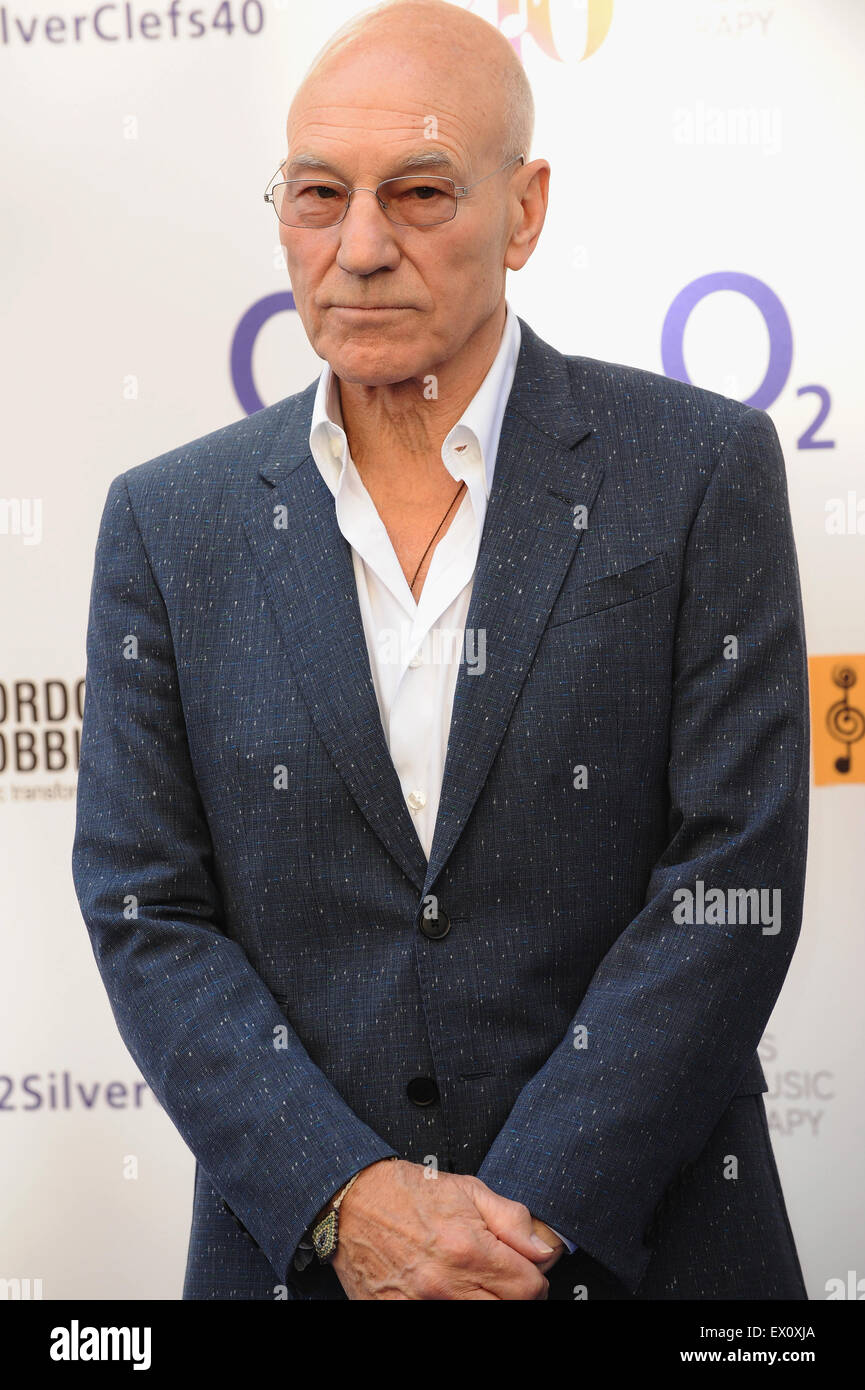 London, UK. 3rd July, 2015. Patrick Stewart attends the Nordoff Robbins ...