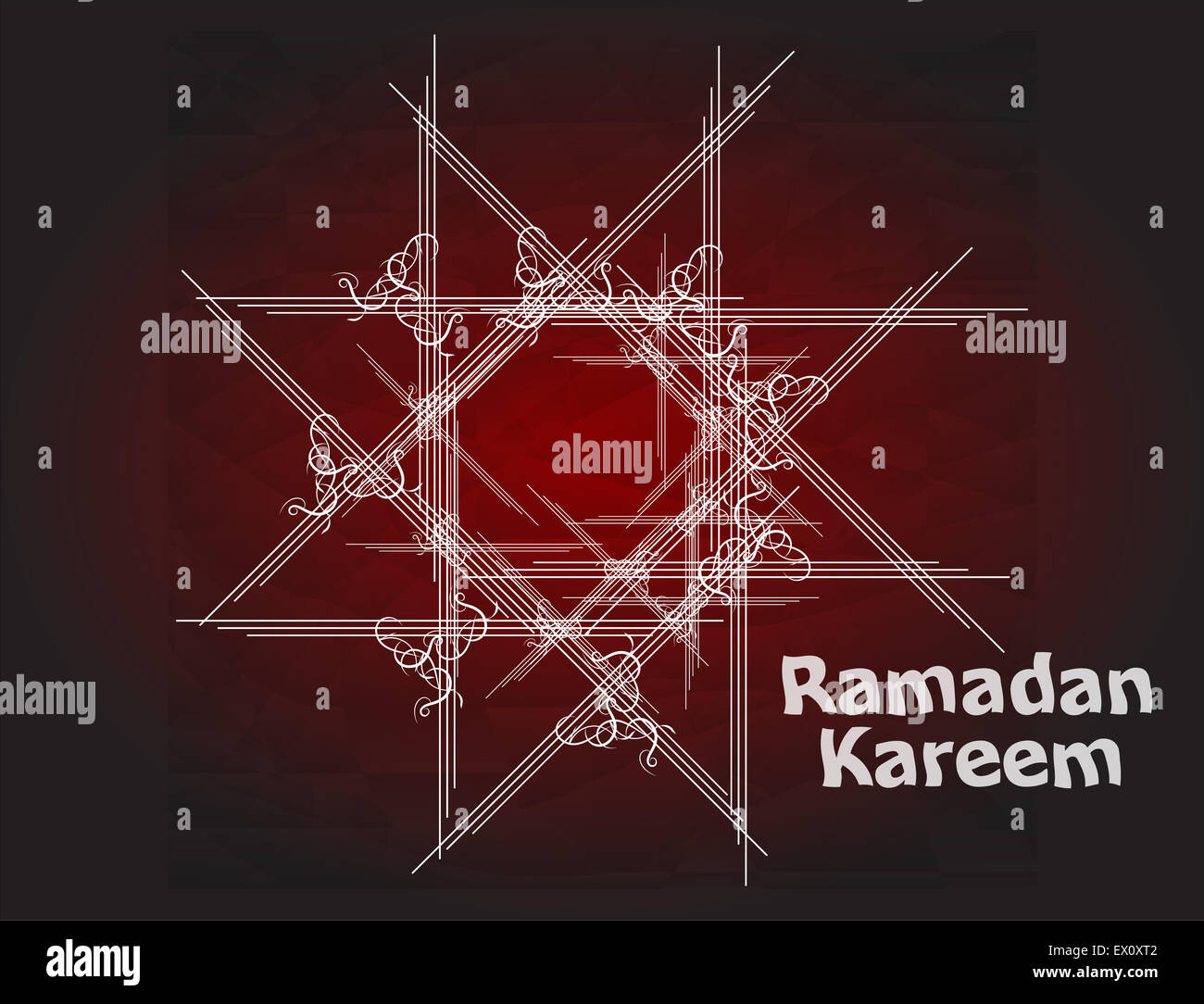 Beautiful red color Ramadan Kareem background design Stock Photo - Alamy