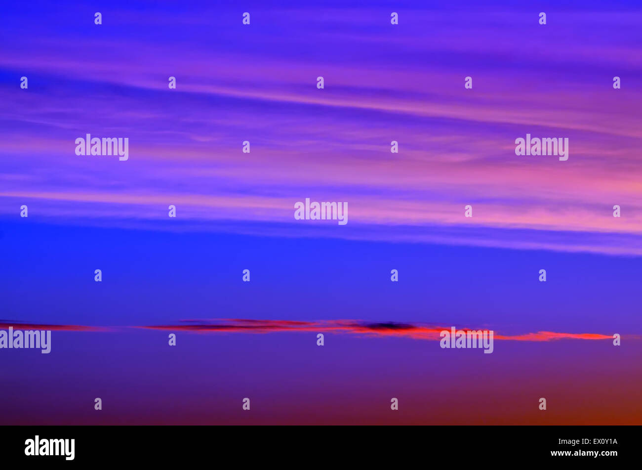 Heavenly landscape in shades of purple Stock Photo - Alamy