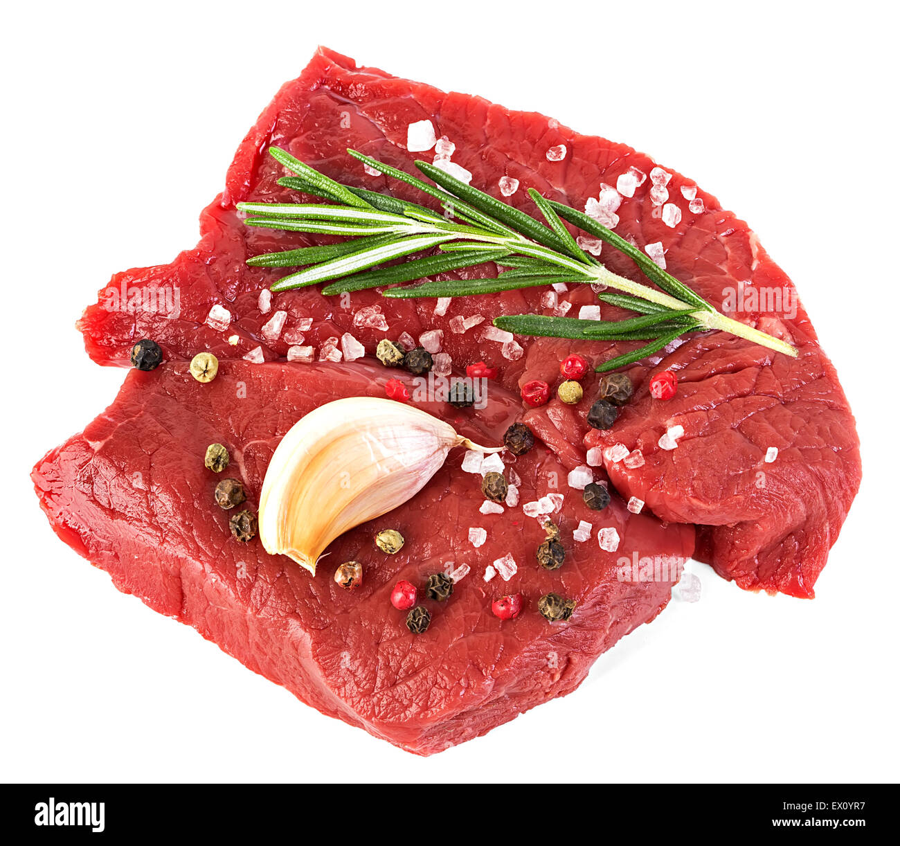 Raw beef meat isolated on hi-res stock photography and images - Alamy