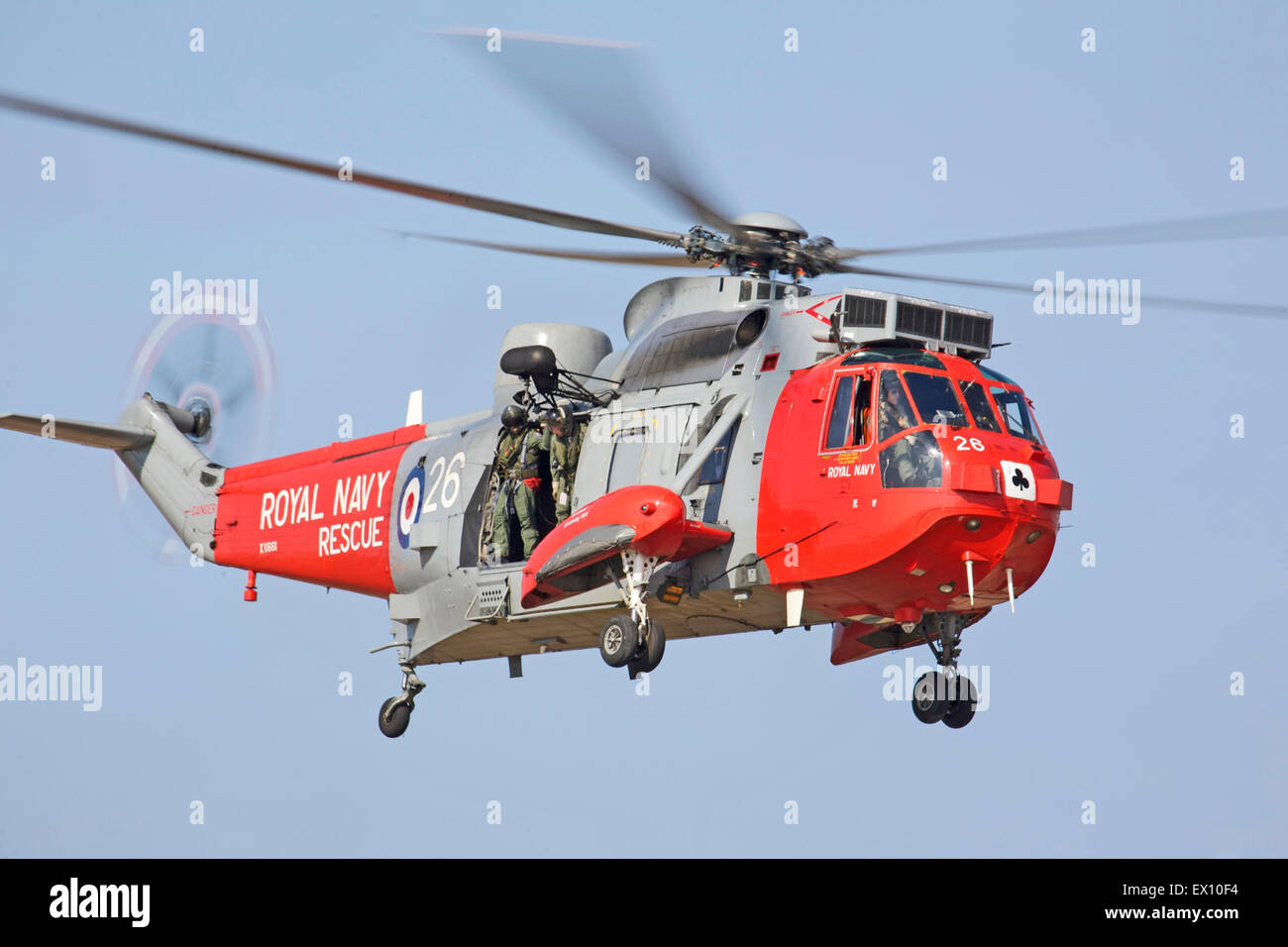 Westland Sea King HAR Mk 5 Search and Rescue Helicopter from RNAS Culdrose operated by 771 NAS ...