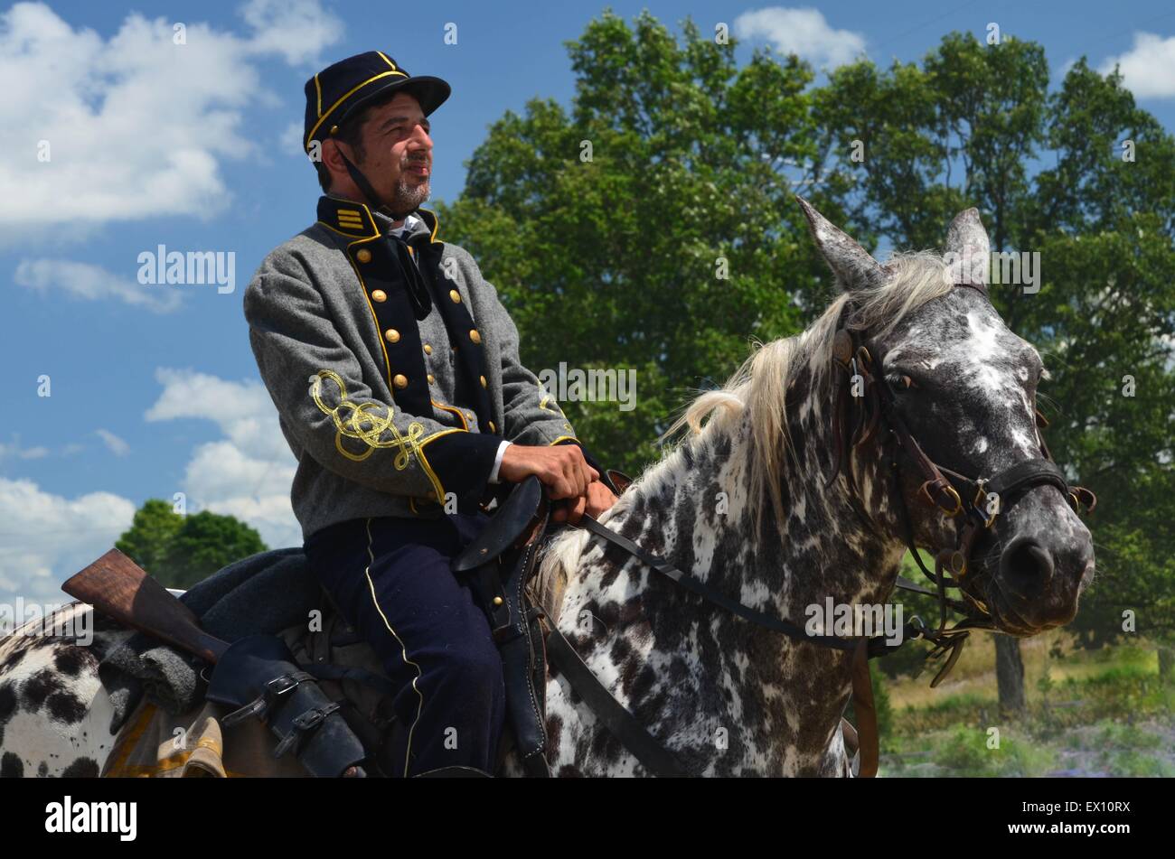Civil war soldier Gettysburg 150th anniversary Stock Photo - Alamy