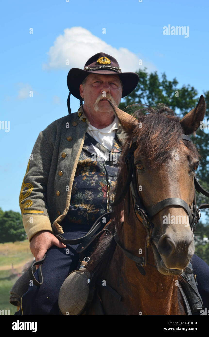 150th gettysburg reenactment hi-res stock photography and images - Alamy