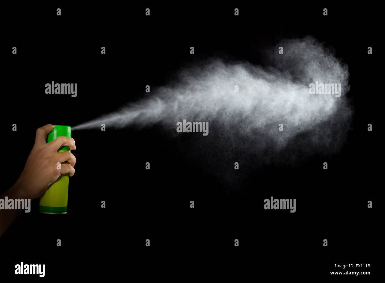 Spray, Pulverized fluid getting out from a container withstood by a ...