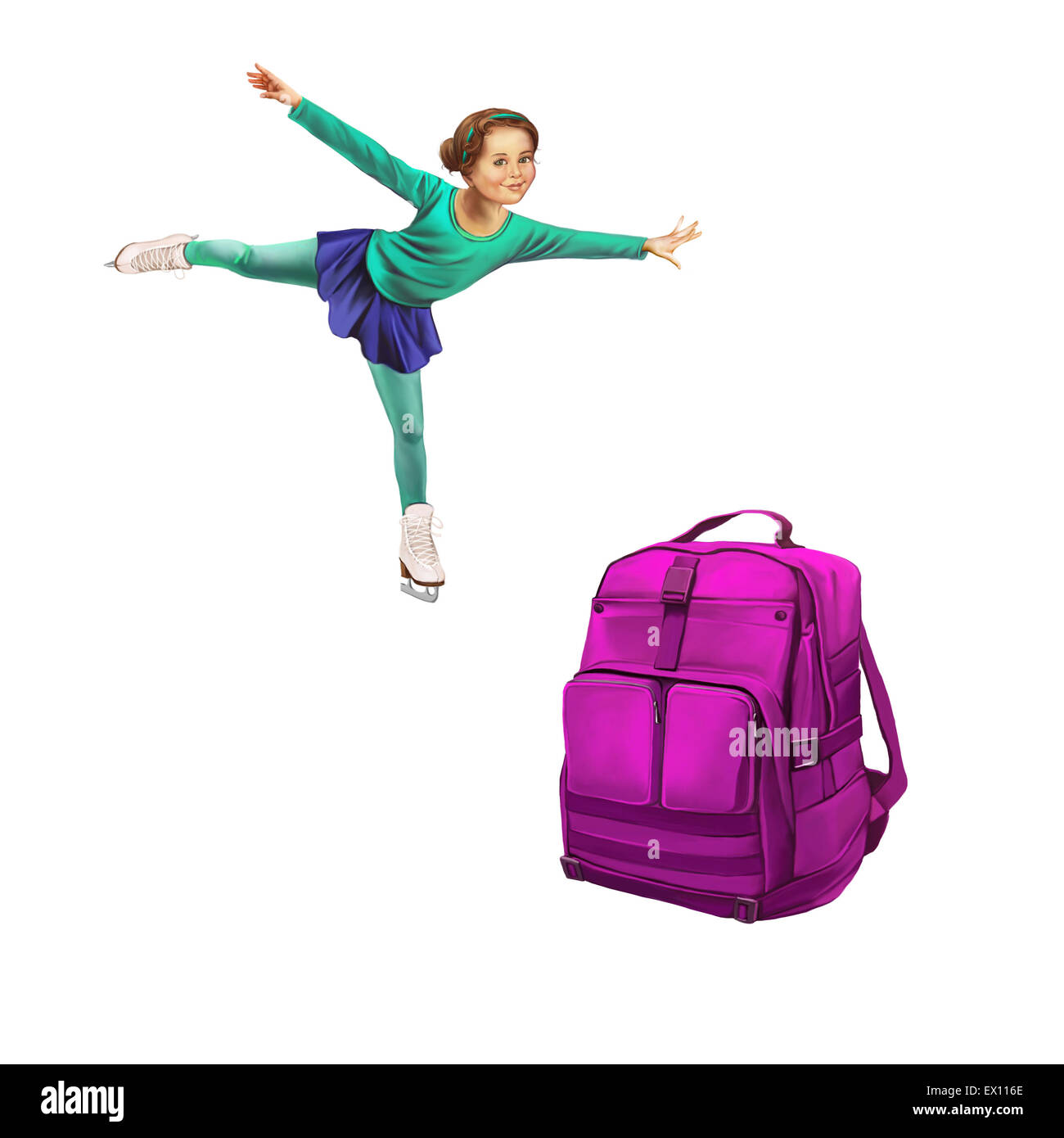 Standing girl figure Cut Out Stock Images & Pictures - Alamy