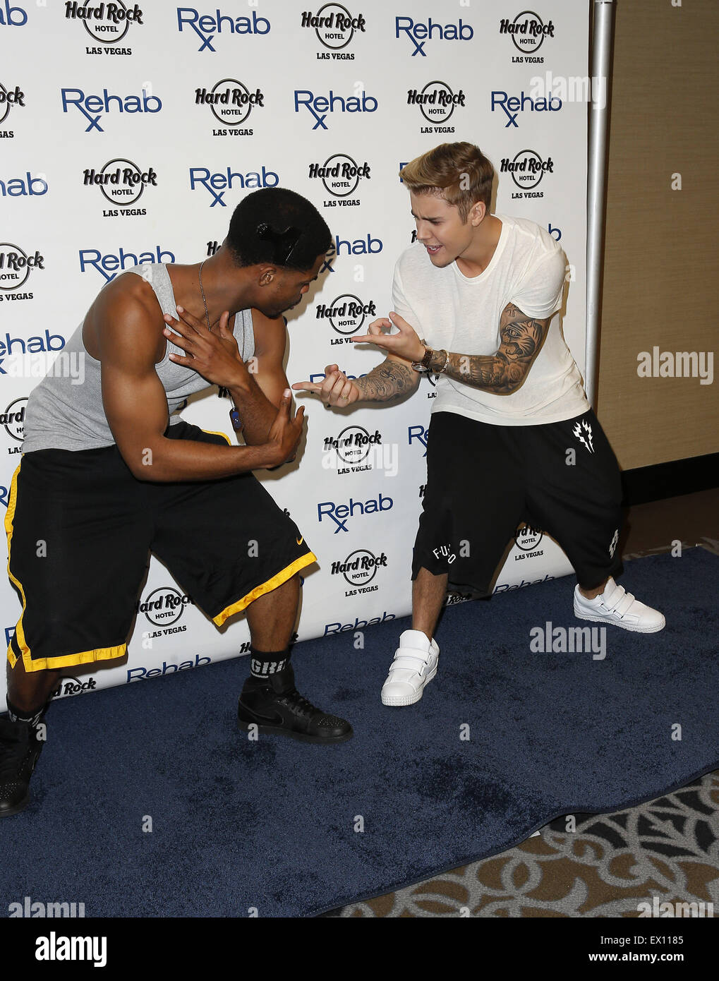 Justin Bieber hosts a pre-fight party at Rehab inside the Hard Rock ...