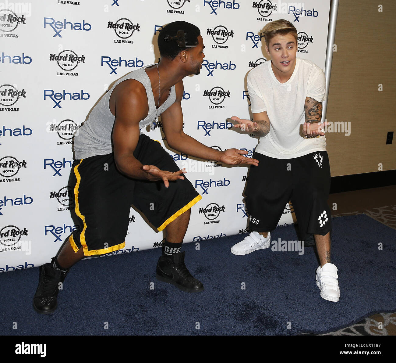 Justin Bieber hosts a pre-fight party at Rehab inside the Hard Rock ...