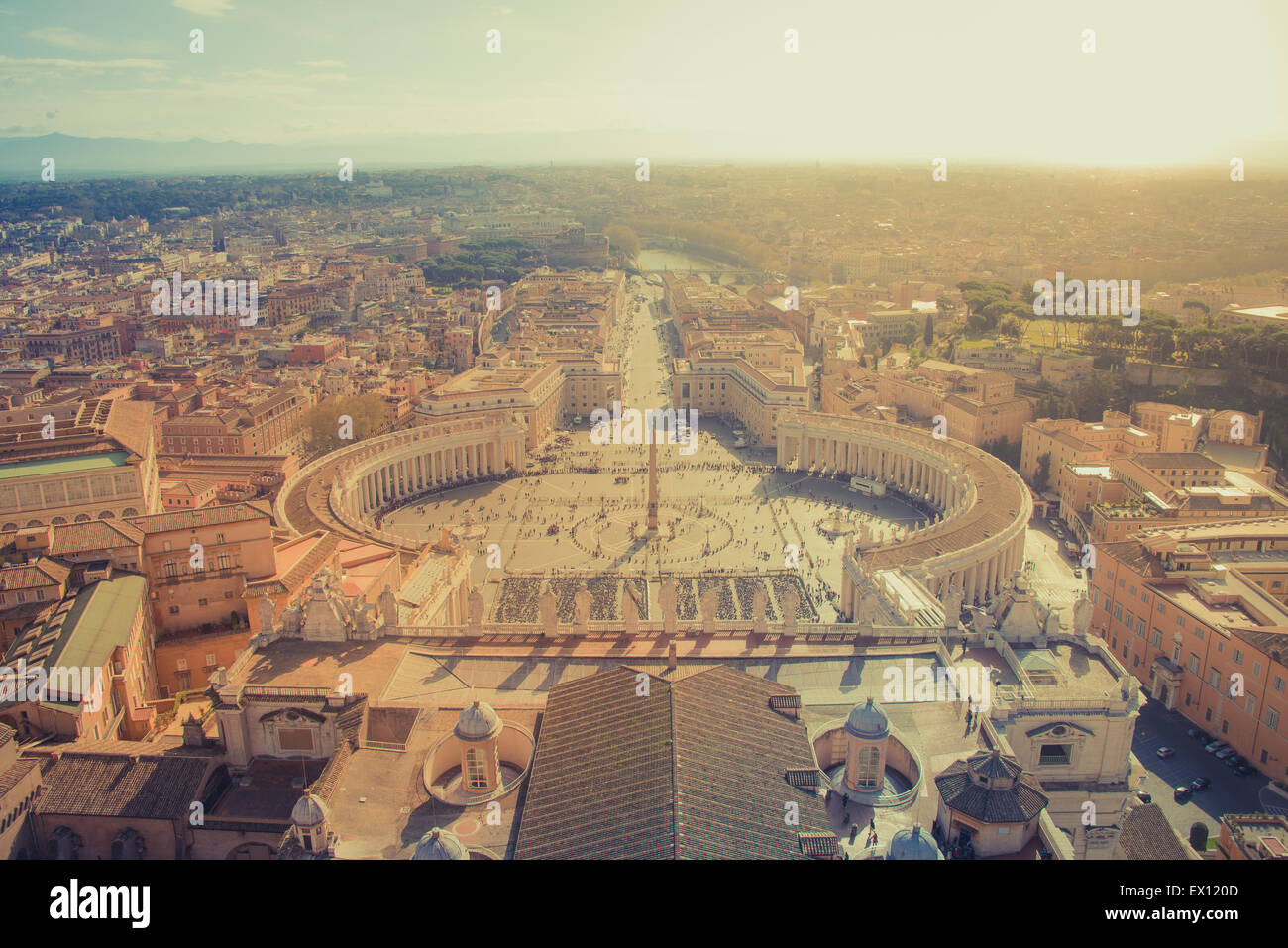 View from top of St. Peter's Basilica Stock Photo - Alamy