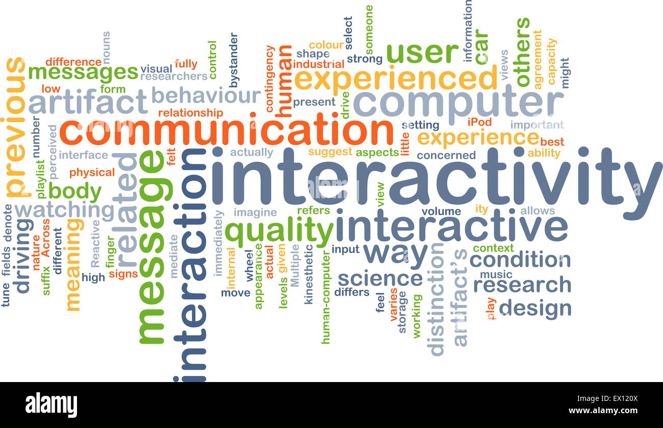 Background concept wordcloud illustration of interactivity Stock Photo ... Background concept wordcloud illustration of interactivity Stock Photo ...