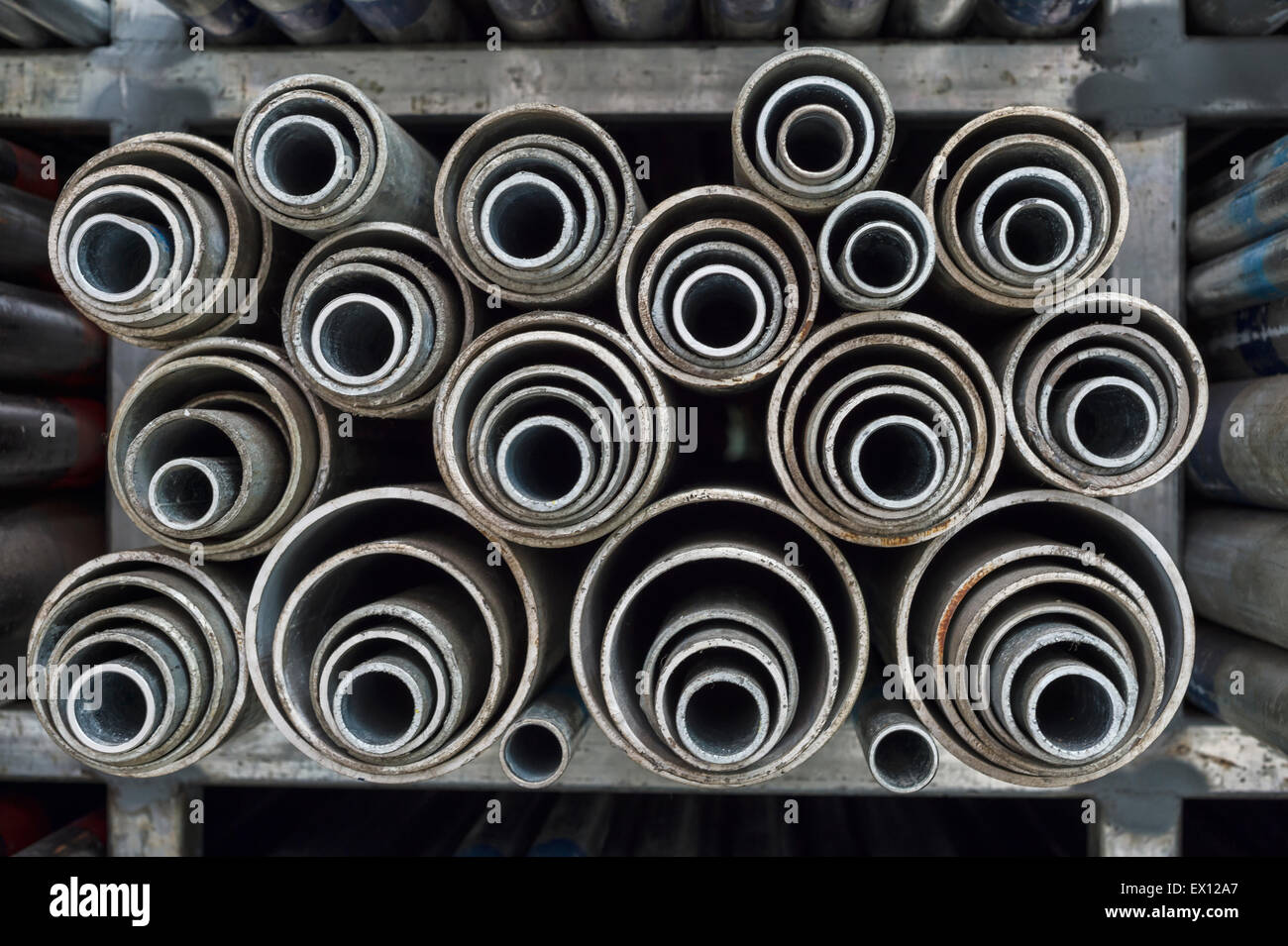 Steel aluminum pipes diameter hi-res stock photography and images - Alamy