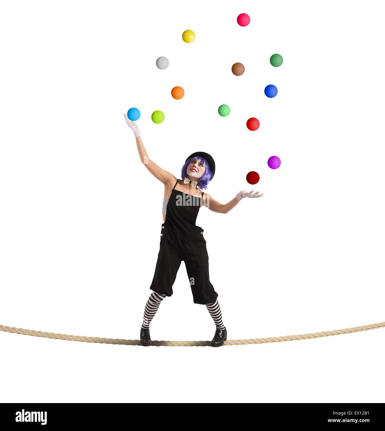 Circus acrobat balance Cut Out Stock Images & Pictures - Alamy