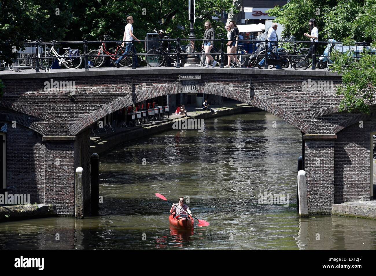 Utrecht, Holland. 01st July, 2015. The City os prepared for the start ...