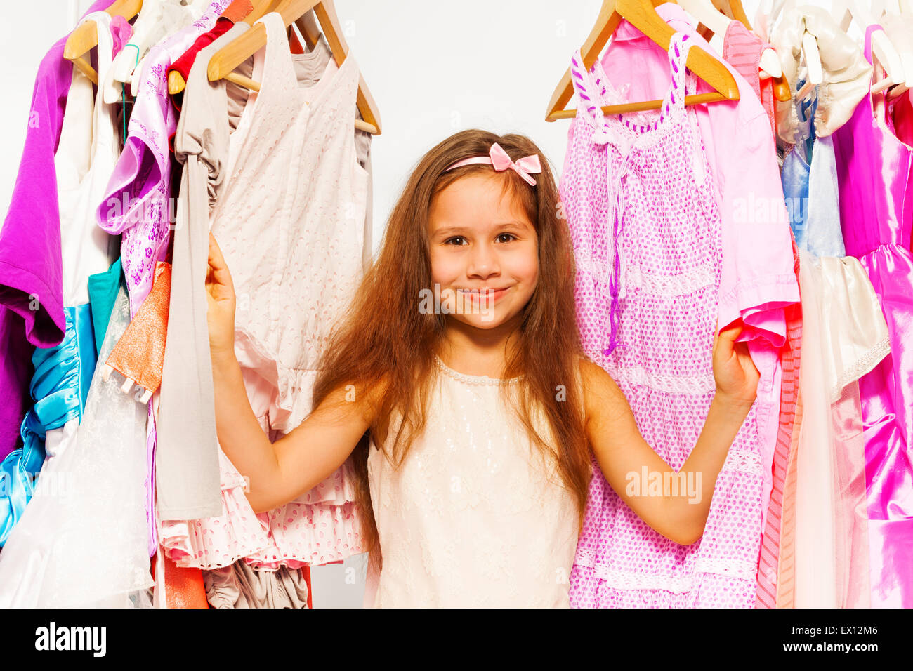 Girl choosing dress hi-res stock photography and images - Alamy