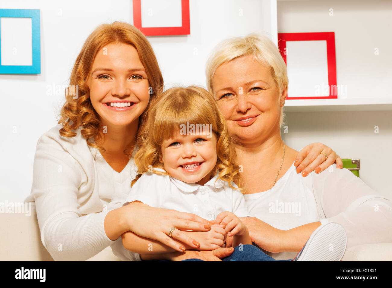 Beautiful family mother grandmother hi-res stock photography and images ...