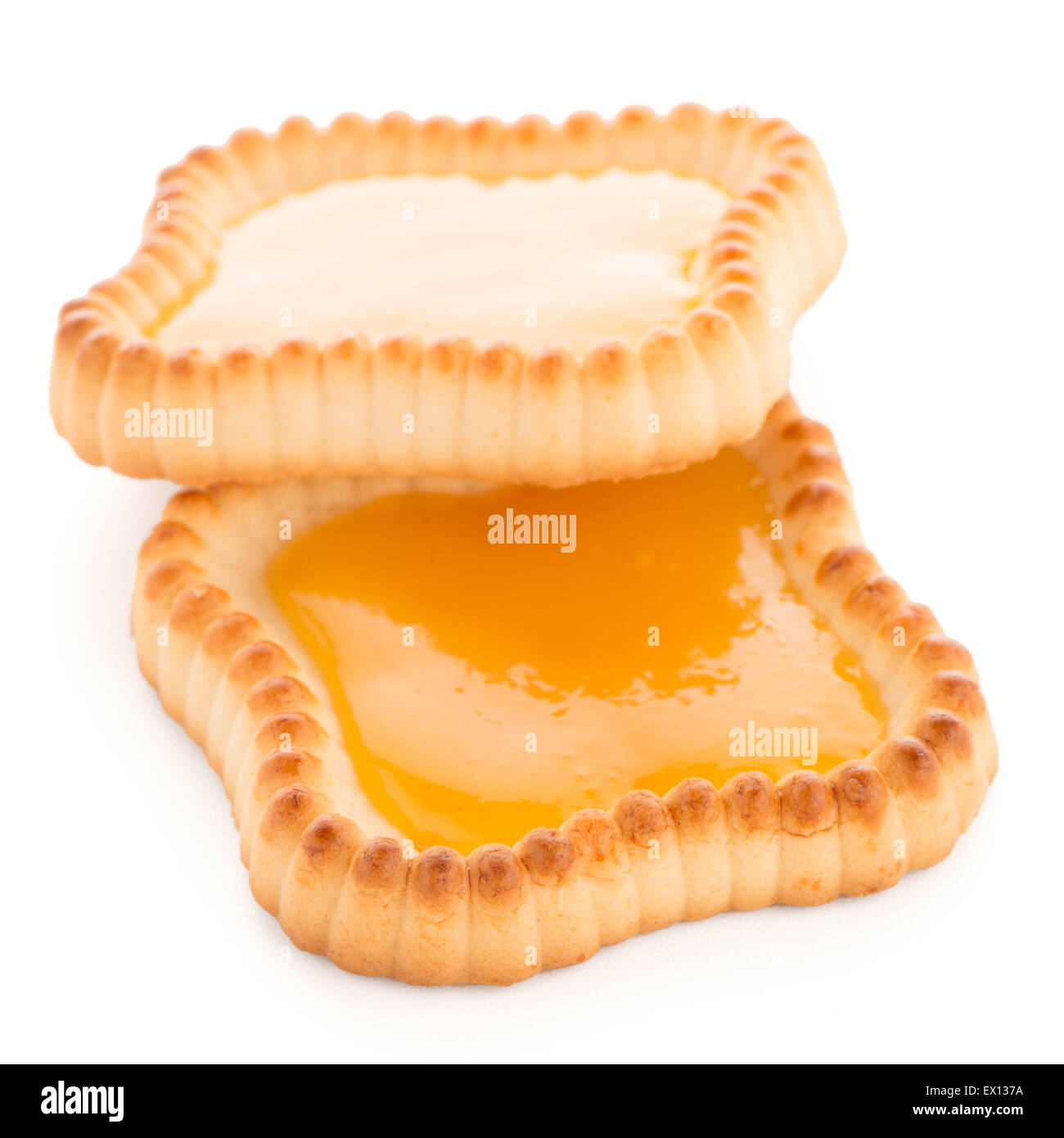 Lime jam tartlets isolated on white background Stock Photo - Alamy