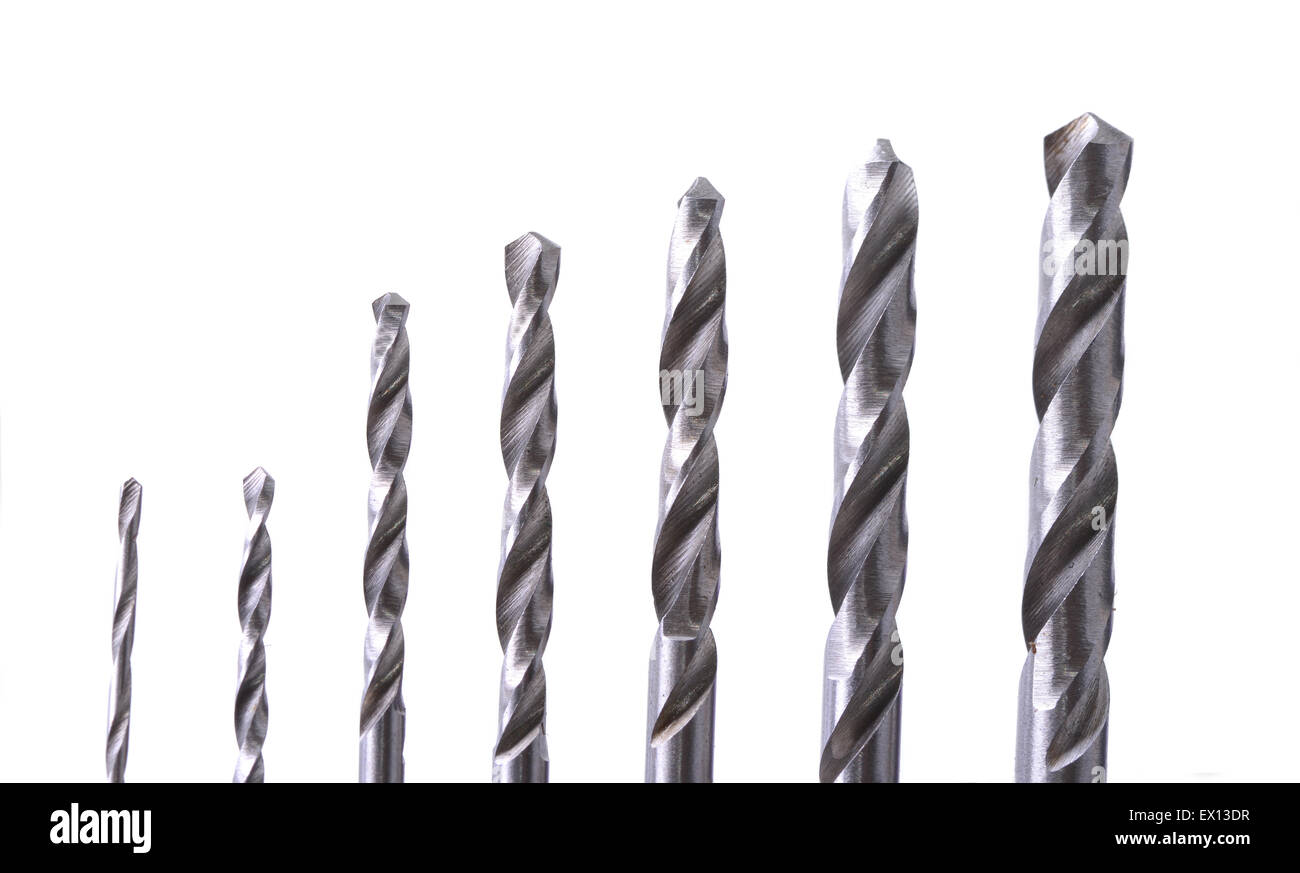 Set of drill bits hi-res stock photography and images - Alamy