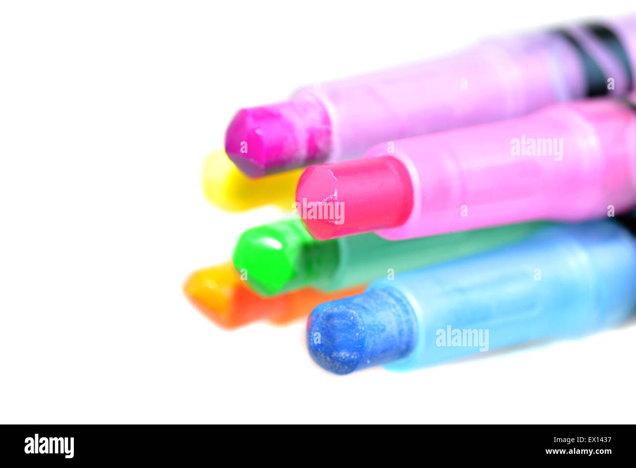 Blue crayon and white background hi-res stock photography and images ...