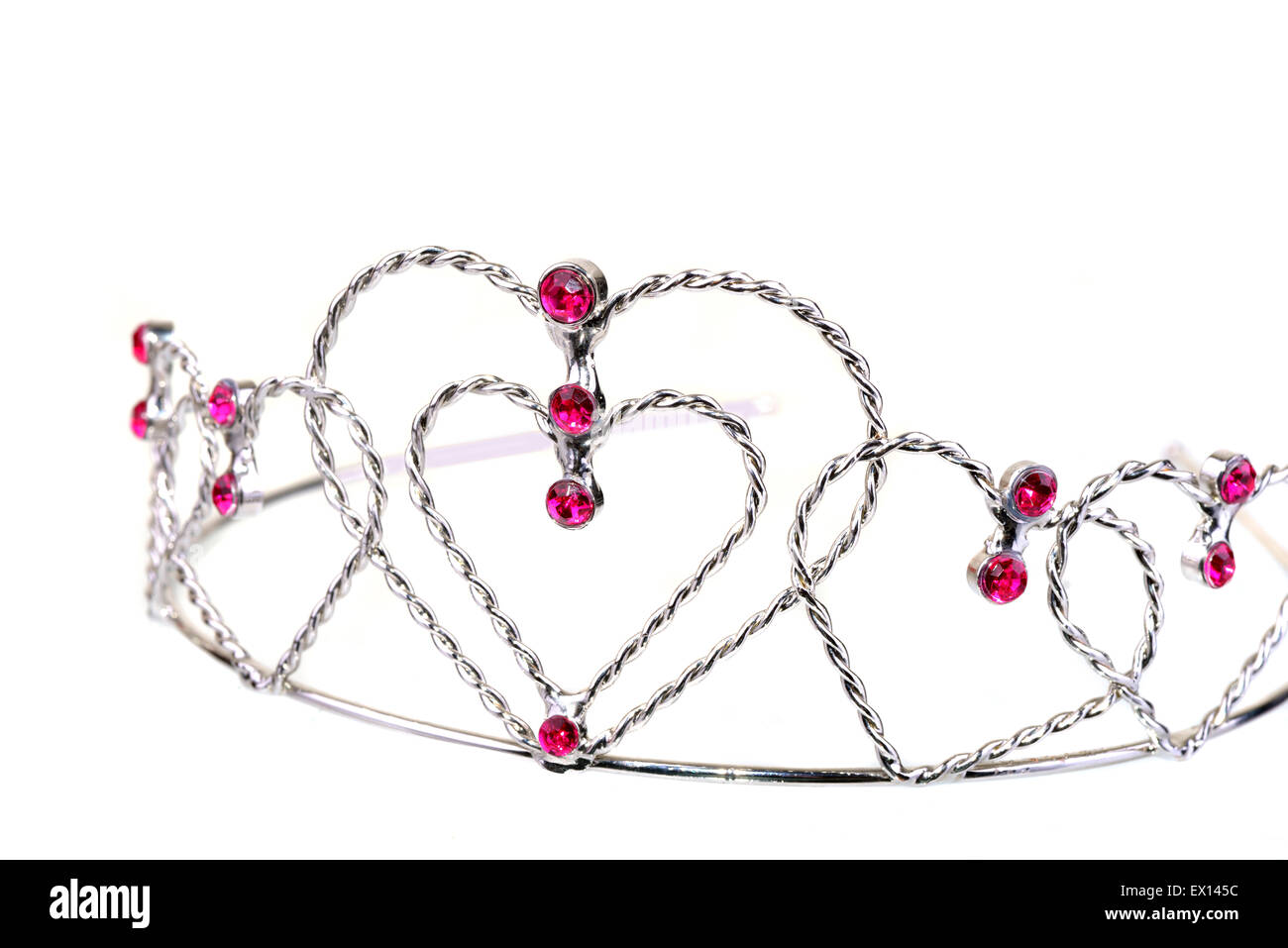 Princess toy tiara isolated on a white background Stock Photo - Alamy