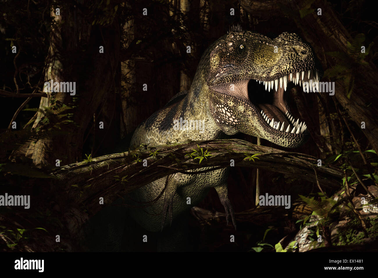 Tyrannosaurus rex, computer illustration Stock Photo - Alamy