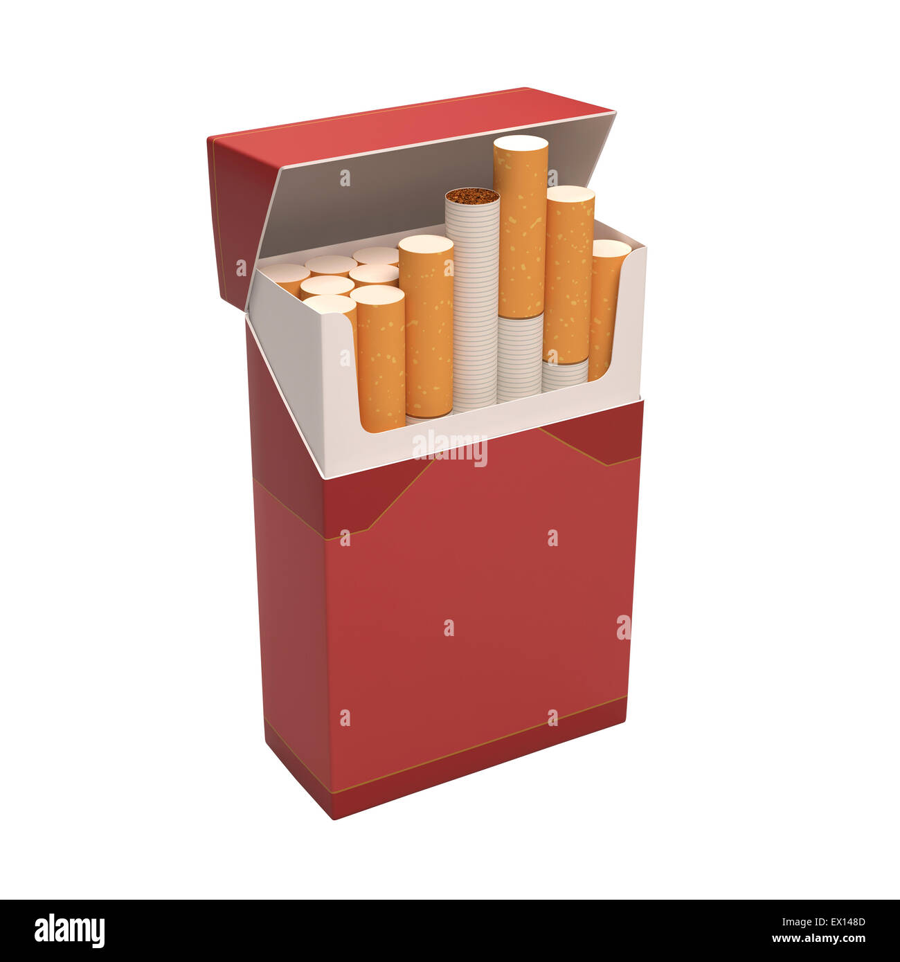 Plain cigarettes packet Cut Out Stock Images & Pictures - Alamy