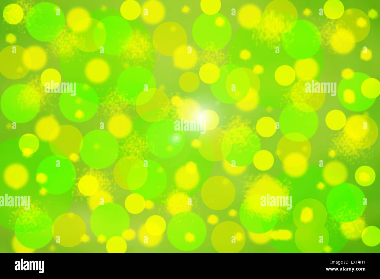 Beautiful bubbles effect illustration showing a vibrant yellow and ...