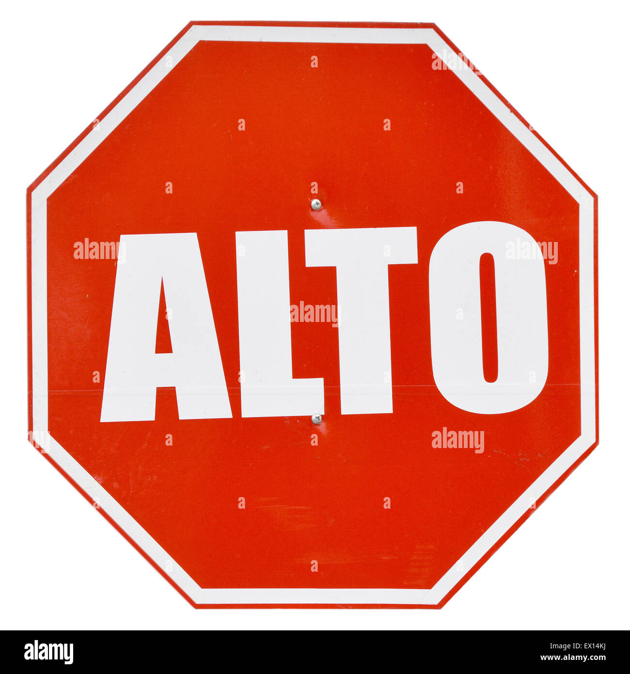 Highway sign in spanish hi-res stock photography and images - Alamy